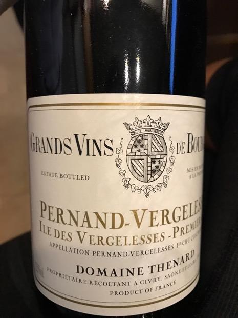 2011 Domaine Thenard Pernand-Vergelesses 1er Cru Ile des Vergelesses ...