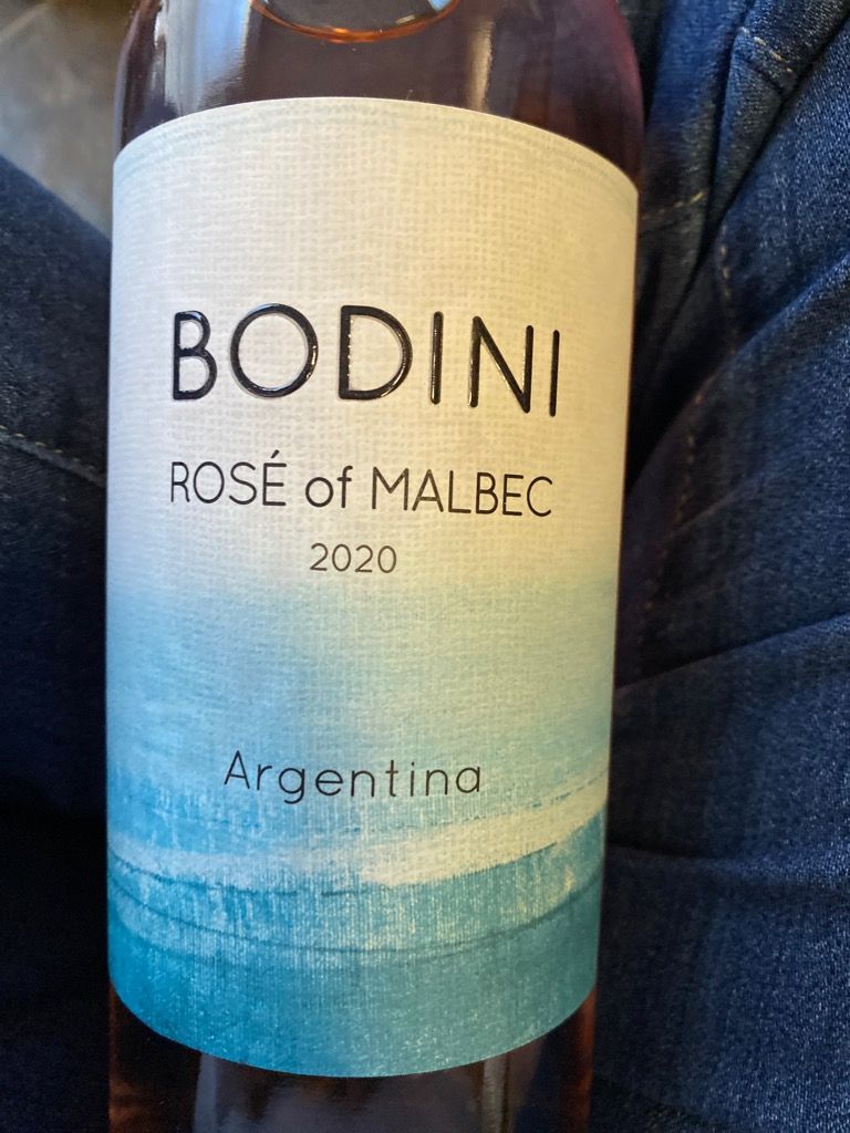 2021 Bodini Rosé of Malbec, Argentina, Mendoza, Lujan de Cuyo ...