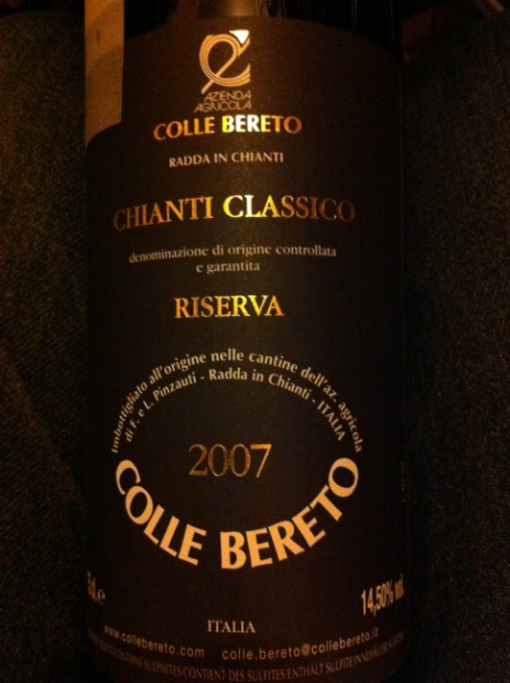2007 Colle Bereto Chianti Classico Riserva, Italy, Tuscany, Chianti ...