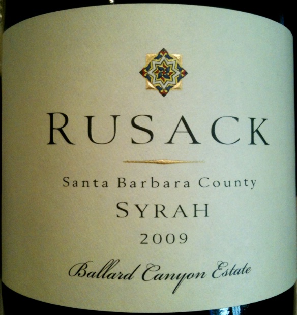 2009 Rusack Syrah Ballard Canyon Estate, USA, California, Central Coast ...