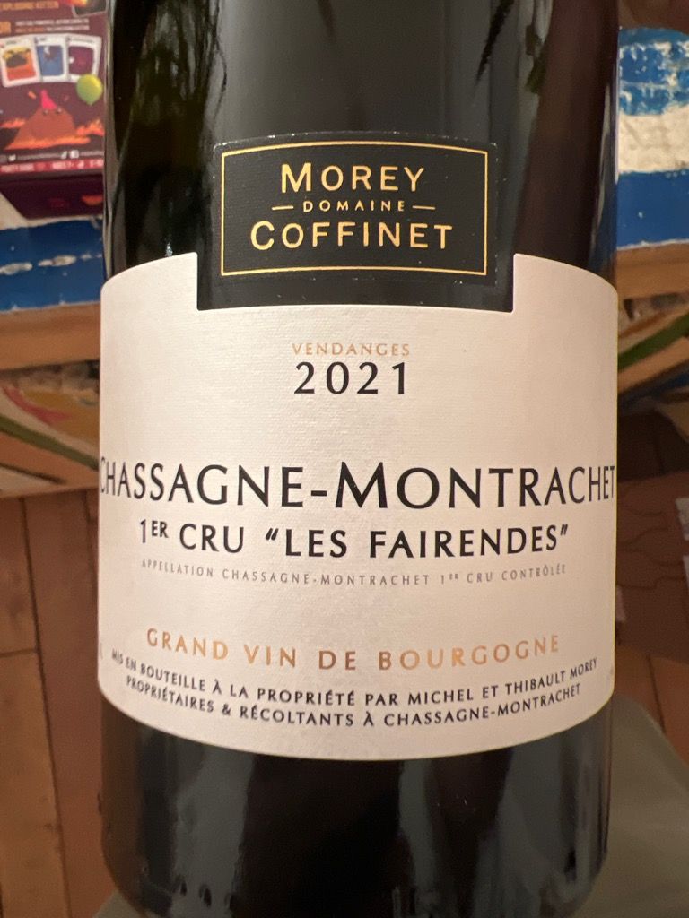 2021 Domaine Morey-Coffinet Chassagne-Montrachet 1er Cru Morgeot Les ...