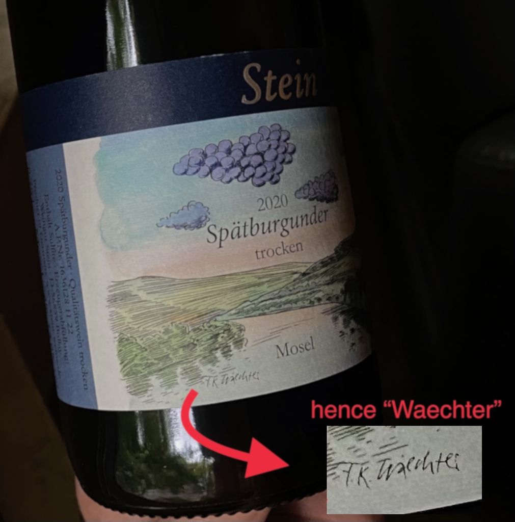 2019 Stein Spätburgunder "Waechter", Germany, Mosel Saar Ruwer ...