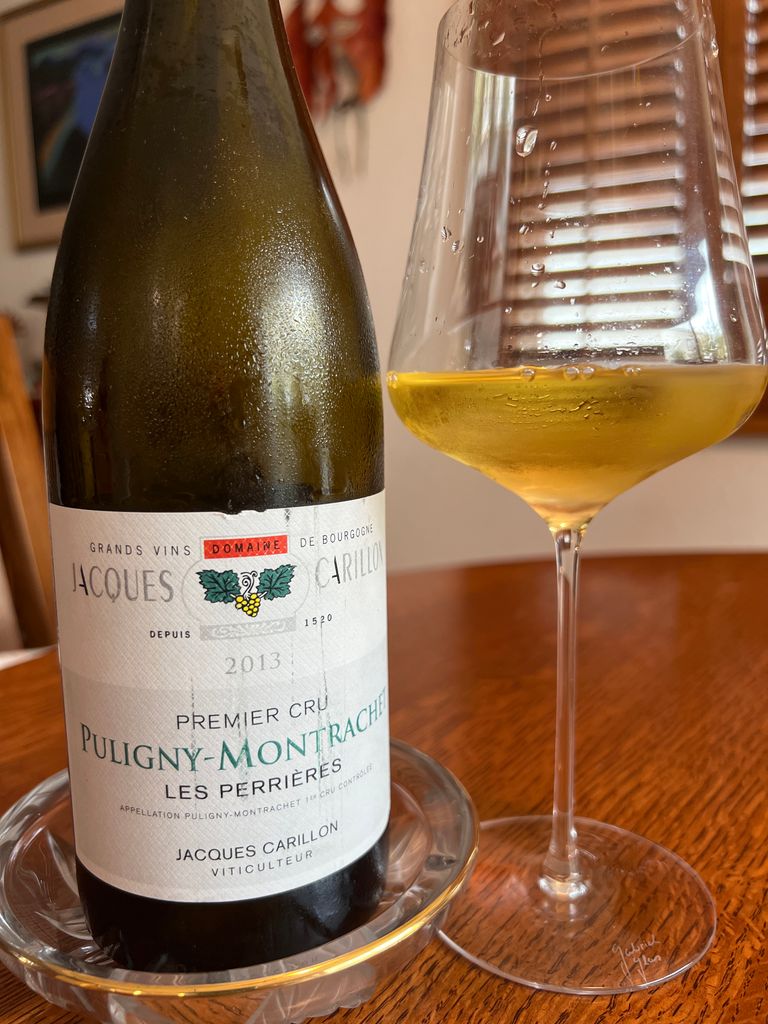 2013 Domaine Jacques Carillon Puligny-Montrachet 1er Cru Les Perrières ...