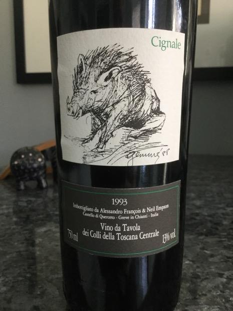 1993 Castello di Querceto / Querceto Cignale Colli della Toscana ...