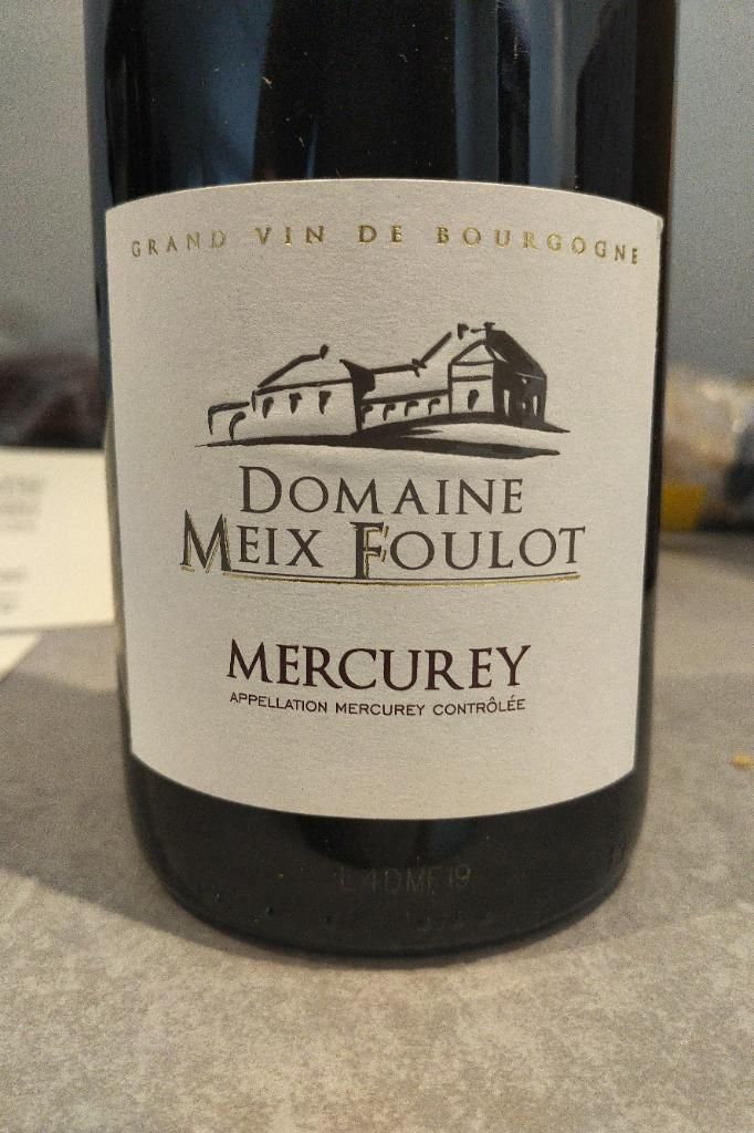 2019 Domaine du Meix-Foulot Mercurey, France, Burgundy, Côte ...