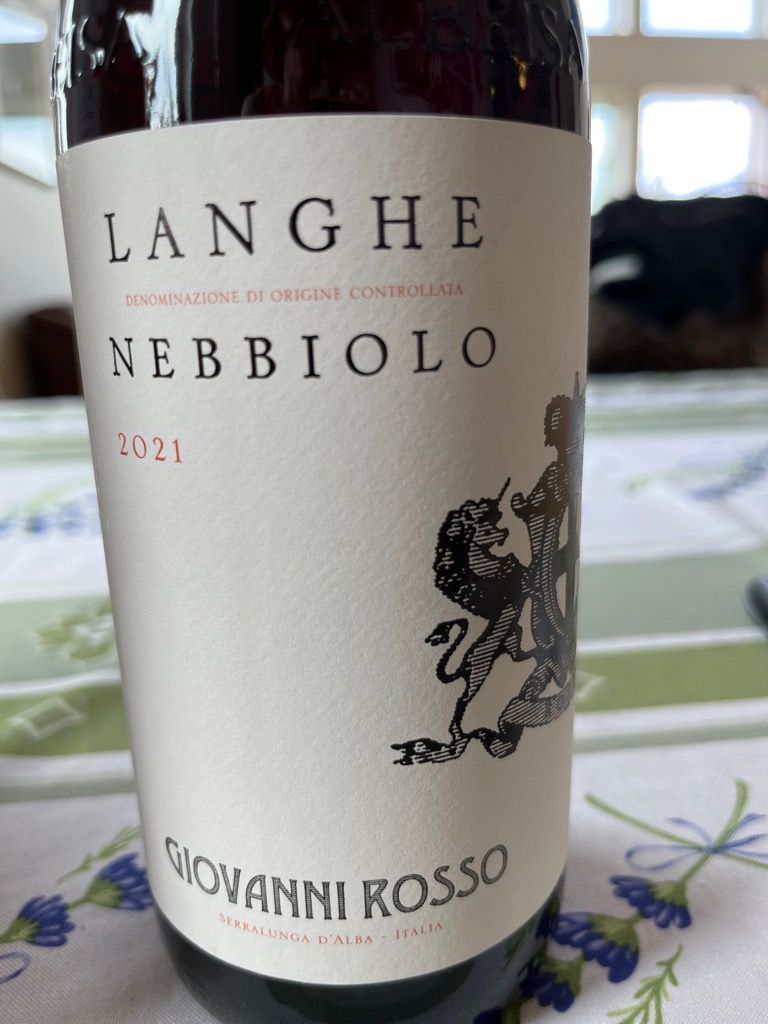 2022 giovanni rosso langhe Langhe Nebbiolo, Italy, Piedmont, Langhe, Langhe DOC - CellarTracker