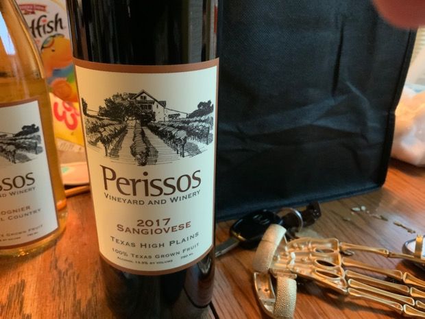 2017 Perissos Vineyard and Winery Sangiovese, USA, Texas, Texas Hill ...