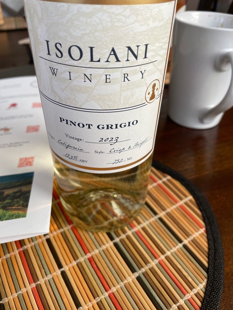 2023 Isolani Pinot Grigio, USA, California - CellarTracker