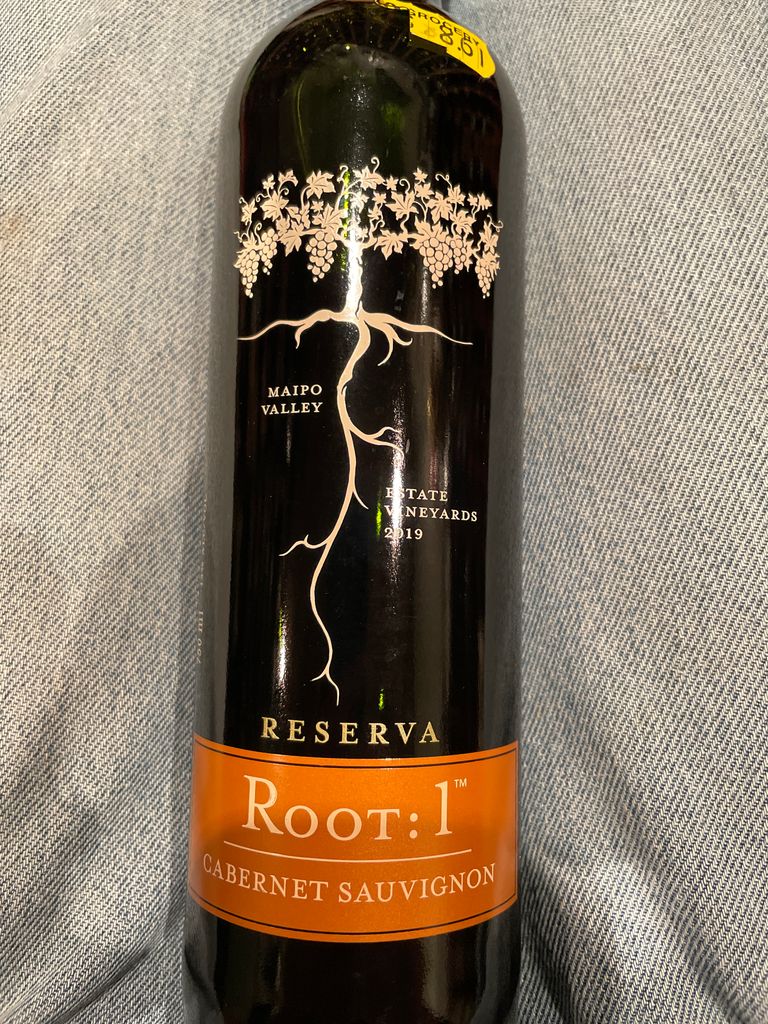 2019 Root:1 Cabernet Sauvignon [The Original Ungrafted] Reserva, Chile ...