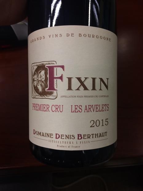 2014 Denis Berthaut Fixin 1er Cru Les Arvelets, France, Burgundy, Côte ...