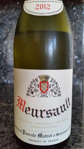 2012 Domaine Matrot Meursault, France, Burgundy, Côte de Beaune ...