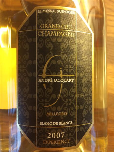 2007 André Jacquart Champagne Grand Cru Blanc de Blancs Millésimé ...