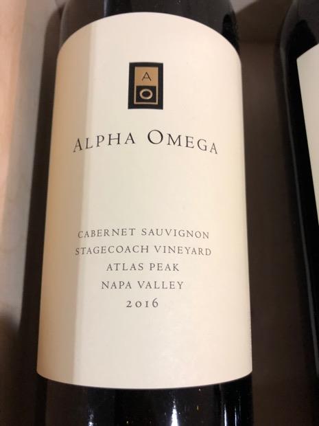 2016 Alpha Omega Cabernet Sauvignon Stagecoach Vineyard, USA ...