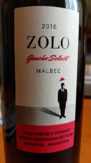 2016 Zolo Malbec Gaucho Select, Argentina, Mendoza - CellarTracker