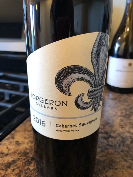 2016 Forgeron Cellars Cabernet Sauvignon, USA, Washington, Columbia ...