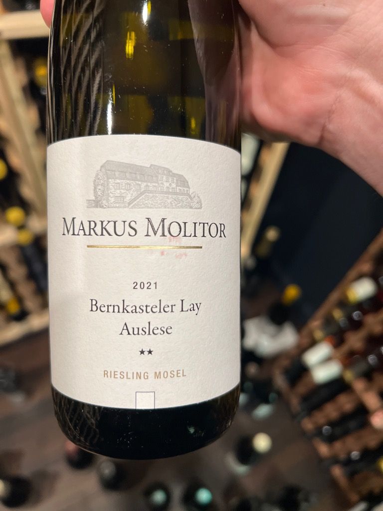 2023 Markus Molitor Bernkasteler Lay Riesling Auslese ** (White Capsule ...