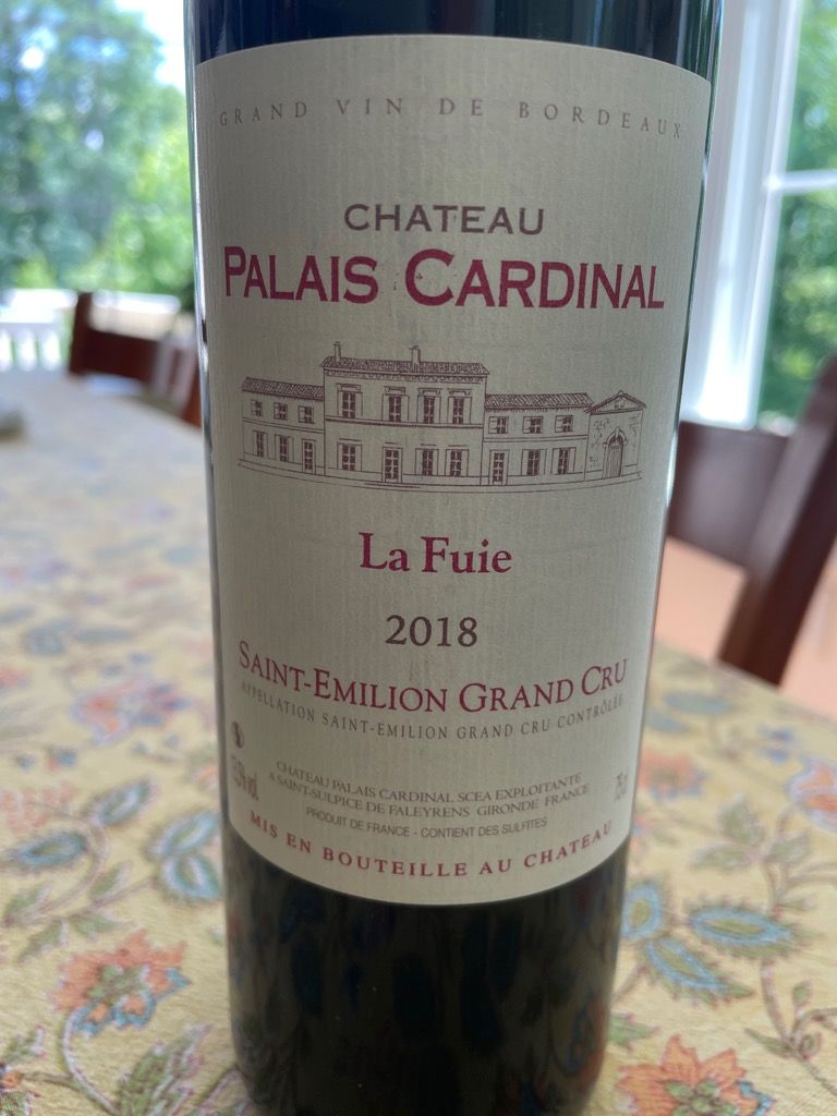 2018 Château Palais-Cardinal-la-Fuie, France, Bordeaux, Libournais, St ...