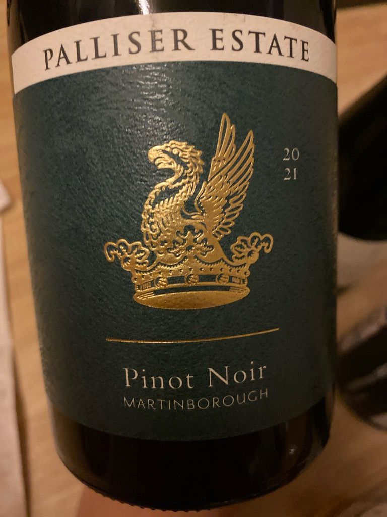 2021 Palliser Estate Pinot Noir, New Zealand, North Island, Wairarapa ...