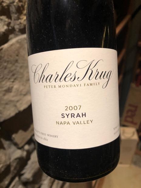 2007 Charles Krug Winery (Peter Mondavi Family) Petite Sirah Limited ...