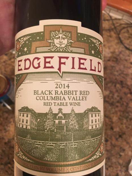 2014 Edgefield Winery Black Rabbit Red, USA, Washington, Columbia ...