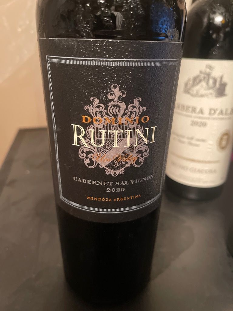 2020 Rutini Cabernet Sauvignon, Argentina, Mendoza - CellarTracker