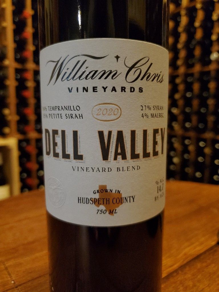 2020 William Chris Vineyards Vineyard Blend Dell Valley Vineyard, USA ...