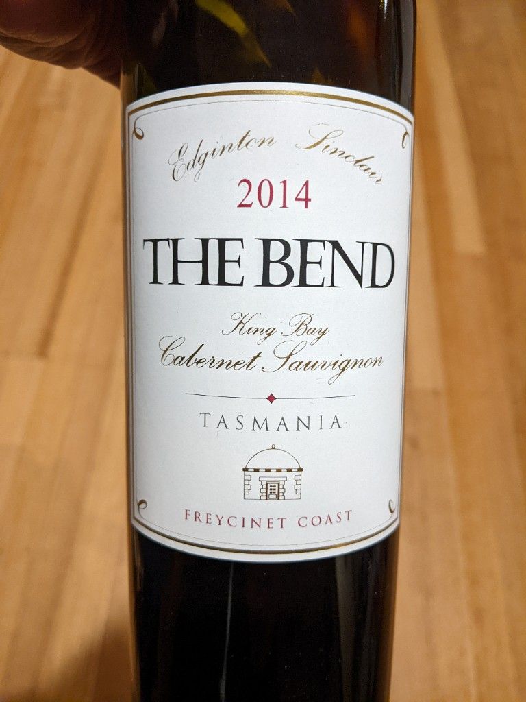 2014 The Bend Vineyard Cabernet Sauvignon, Australia, Tasmania ...