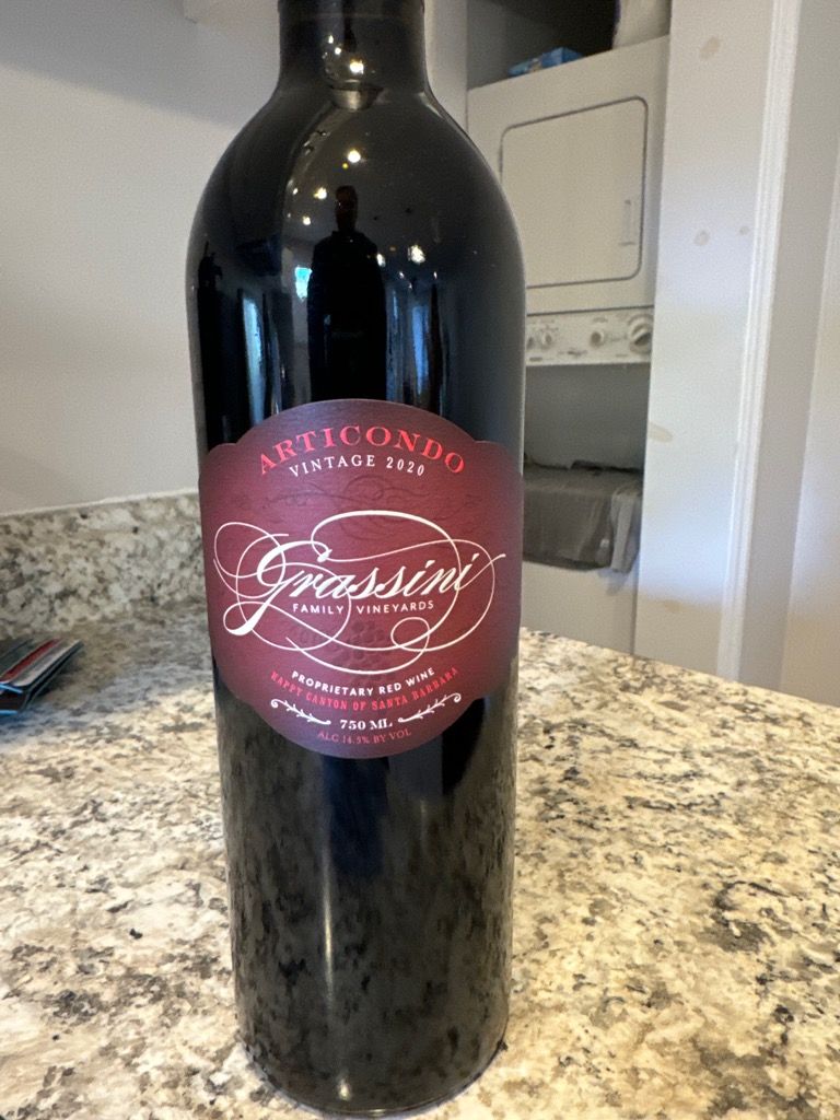 2020 Grassini Family Vineyards Articondo, USA, California, Central ...