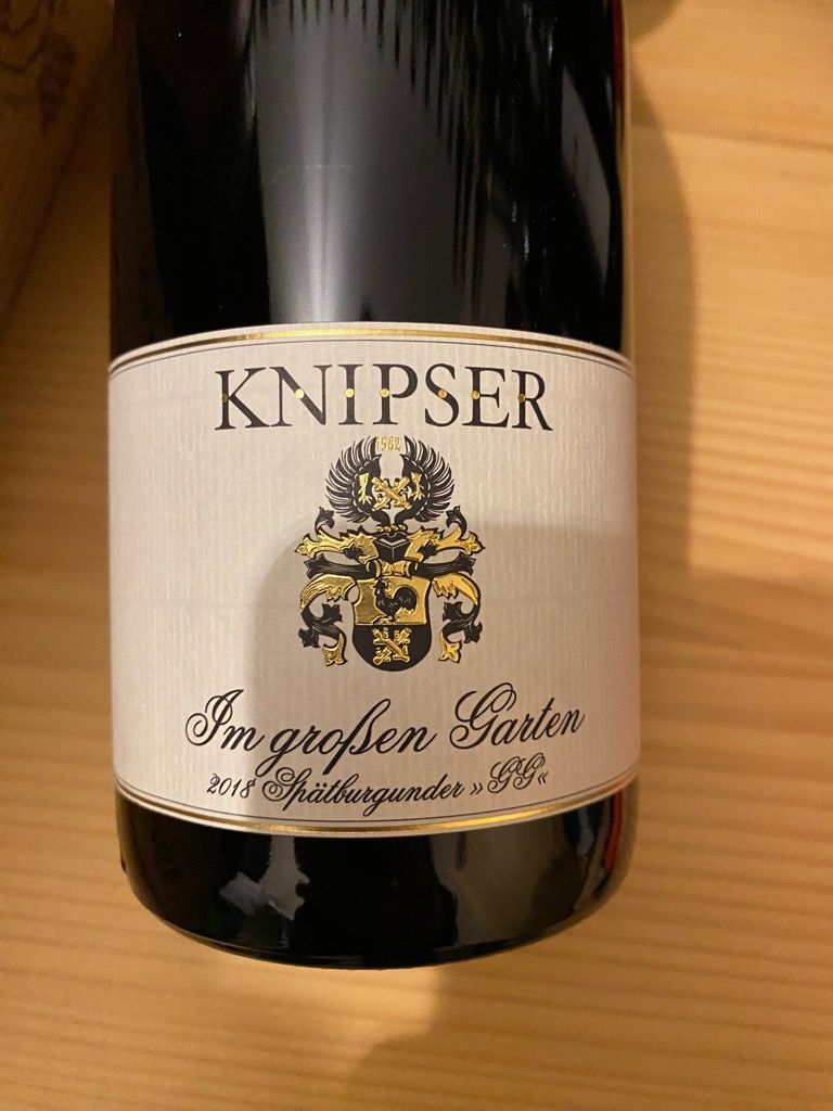 2018 Knipser Im Großen Garten Spätburgunder Großes Gewächs, Germany ...