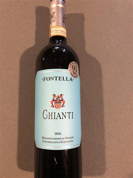 2016 Fontella Chianti, Italy, Tuscany, Chianti - CellarTracker