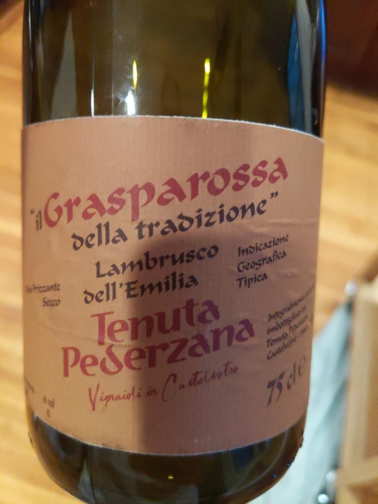 2021 Tenuta Pederzana Lambrusco Grasparossa di Castelvetro Il ...