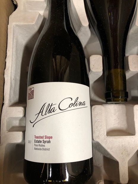 2017 Alta Colina Syrah Toasted Slope, USA, California, Central Coast ...