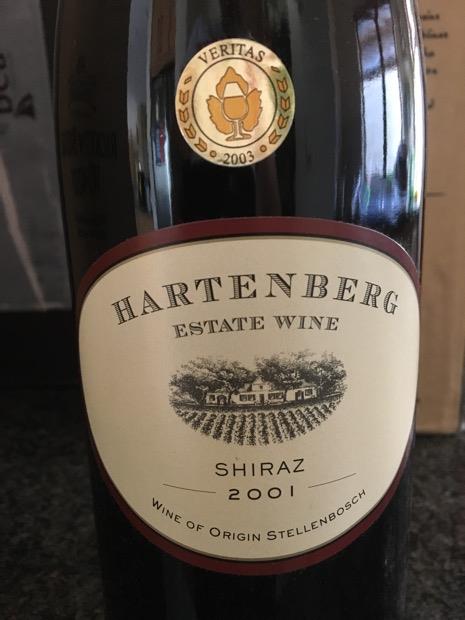 1990 Hartenberg Shiraz, South Africa, Coastal Region, Stellenbosch ...