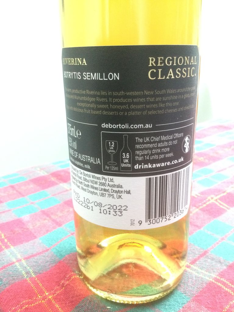 2019 De Bortoli Sémillon Botrytis, Australia, New South Wales, Big ...