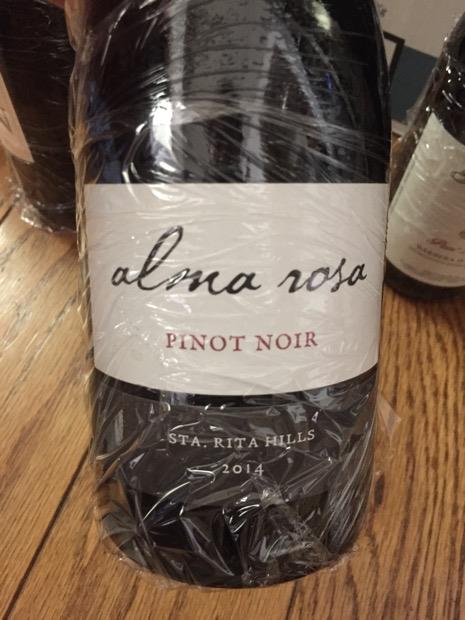2014 Alma Rosa Pinot Noir Sta. Rita Hills, USA, California, Central ...