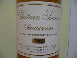 1983 Château Simon Sauternes, France, Bordeaux, Sauternais, Sauternes ...