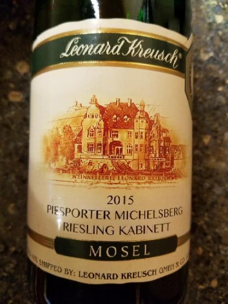 2015 Leonard Kreusch Piesporter Michelsberg Riesling Kabinett, Germany ...