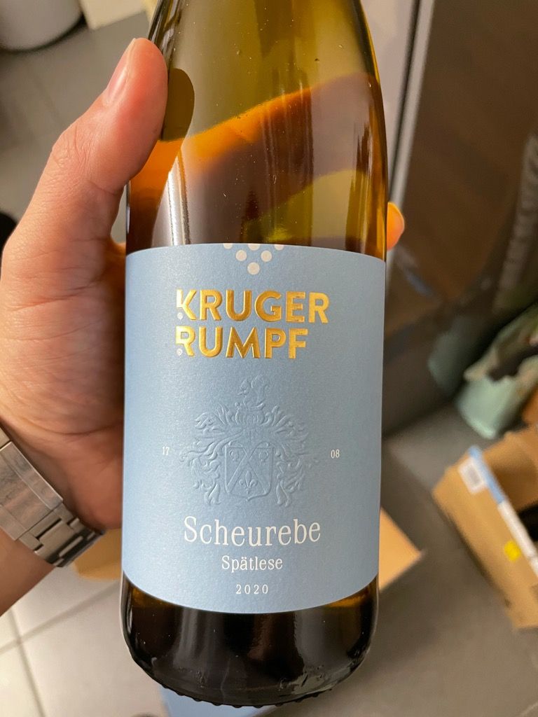 2020 Kruger-Rumpf Scheurebe Spätlese, Germany, Nahe - CellarTracker