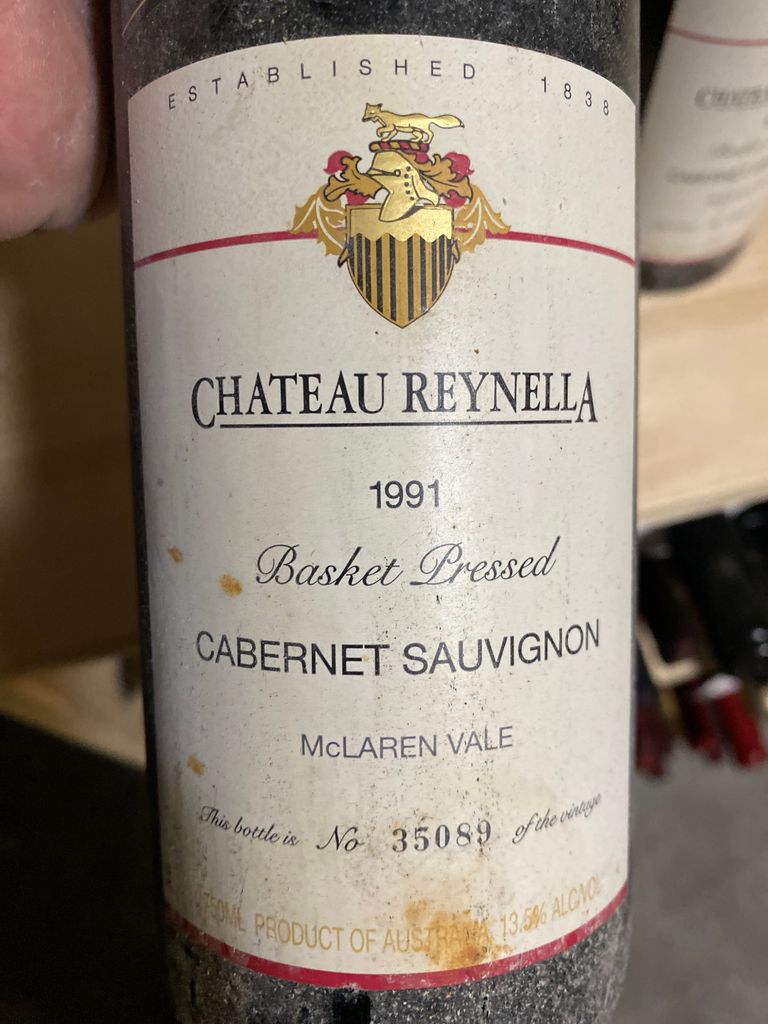 1988 Chateau Reynella Cabernet Sauvignon, Australia, South Australia ...
