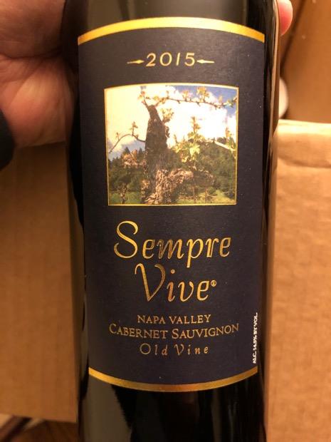 2015 Sempre Vive Cabernet Sauvignon Old Vine, USA, California, Napa ...