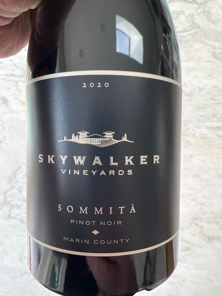 2020 Skywalker Vineyards Pinot Noir Sommita, USA, California, San Francisco Bay, Marin County ...
