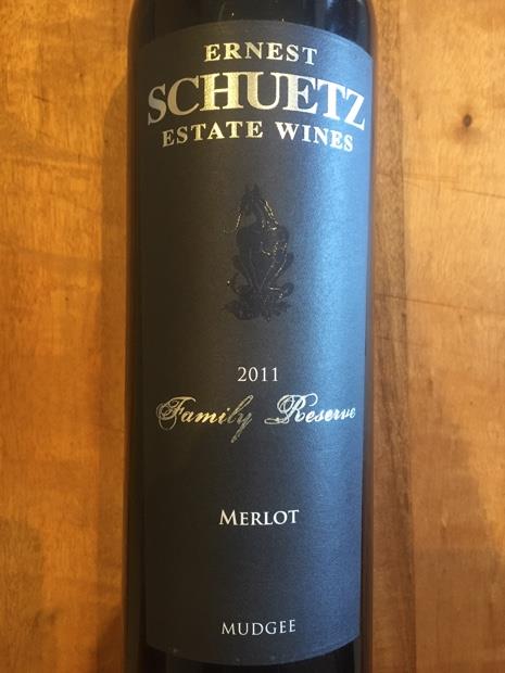 2011 Ernest Schuetz Merlot Family Reserve Black Merlot Single Vineyard ...