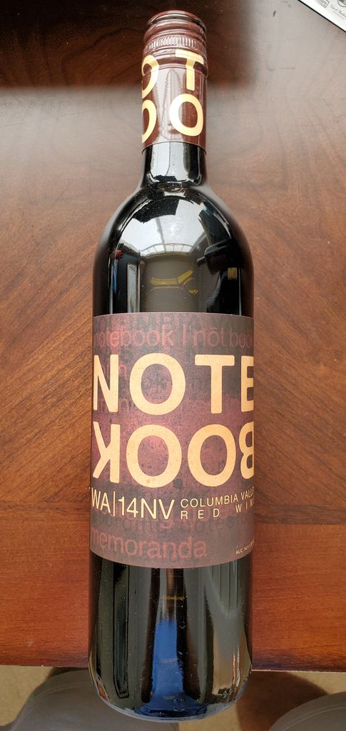 NV J. Bookwalter Notebook 14NV Red Blend, USA, Washington, Columbia ...