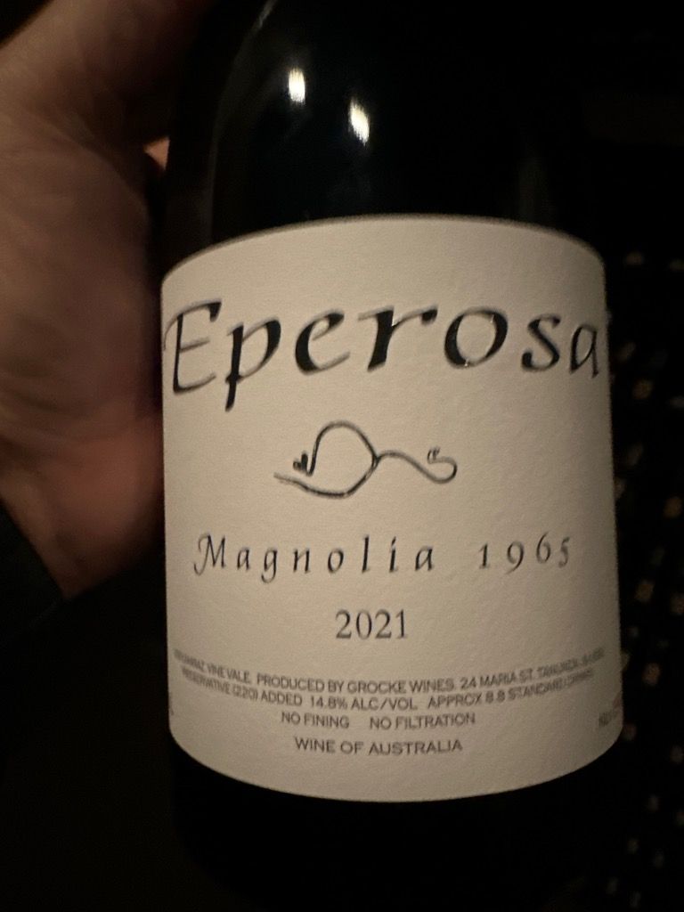 2021 Eperosa Shiraz Magnolia 1965, Australia, South Australia, Barossa ...