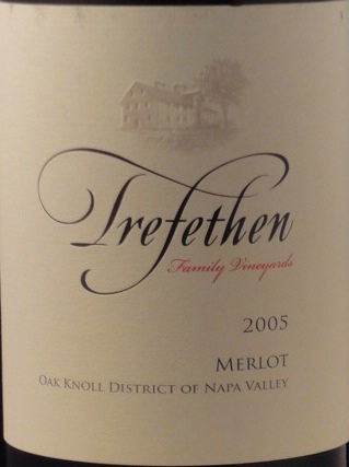 2005 Trefethen Merlot, USA, California, Napa Valley, Oak Knoll District ...