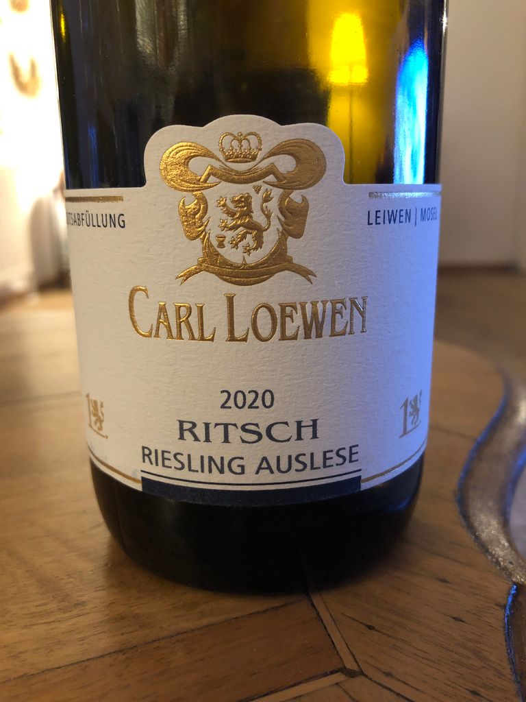 2020 Carl Loewen Thörnicher Ritsch Riesling Auslese, Germany, Mosel ...