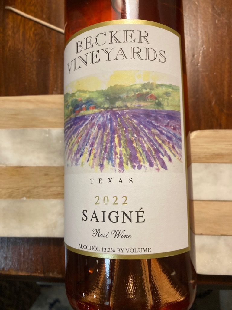 2021 Becker Vineyards Saigne, USA, Texas - CellarTracker