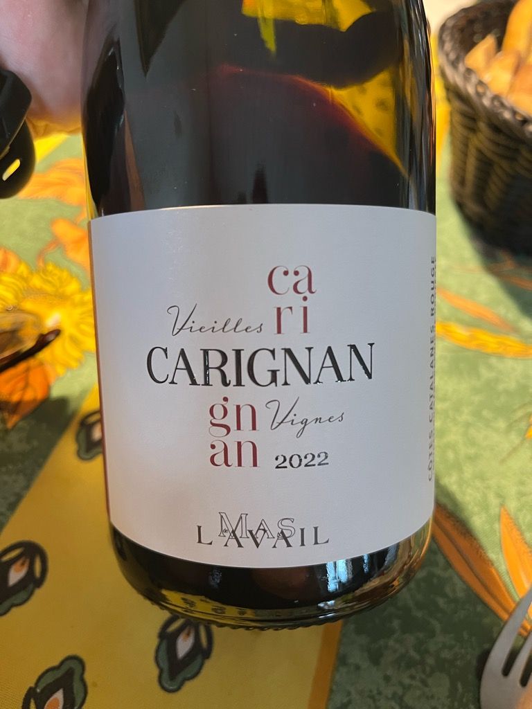 2022 Mas de Lavail Côtes Catalanes Carignan Vieilles Vignes, France ...