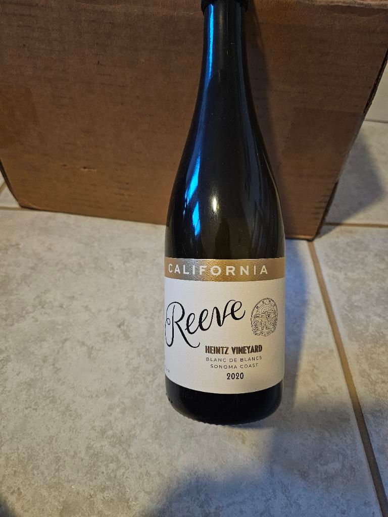 2020 Reeve Wines Chardonnay Blanc de Blancs Heintz, USA, California ...