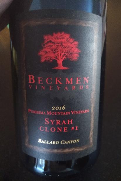 2016 Beckmen Vineyards Syrah Clone #1 Purisima Mountain Vineyard, USA ...
